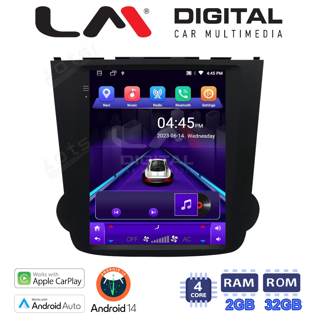 Electric Life OEM Tesla type για CRV 07>2012 4Core 2+32G | ΟΘΟΝΗ ...